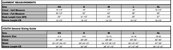 ELEV8 Uniform Sizing Charts > ELEV8 Lacrosse